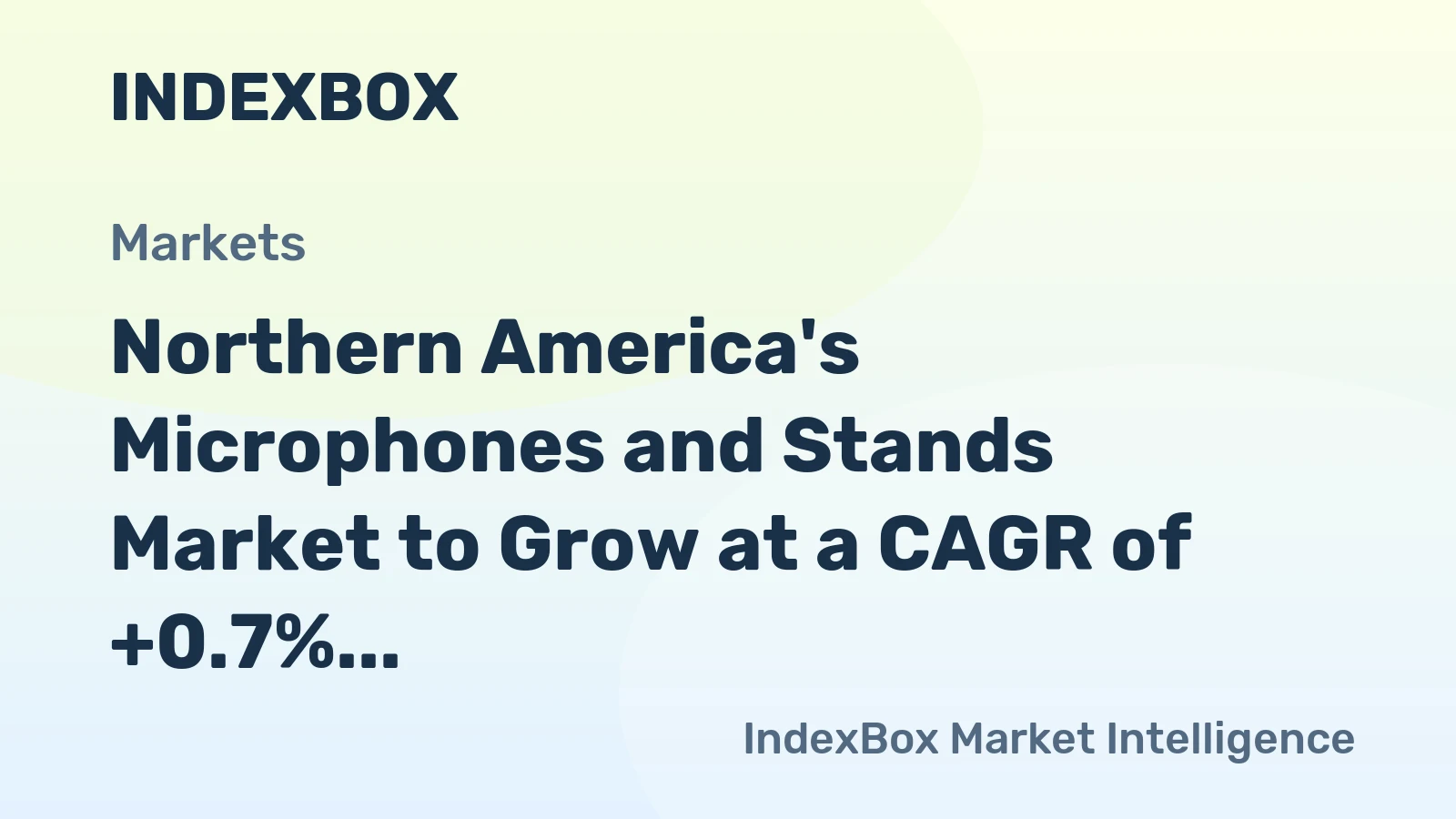 Northern America's Microphones and Stands Market to Grow at a CAGR of +0.7% until 2035, Reaching $623M