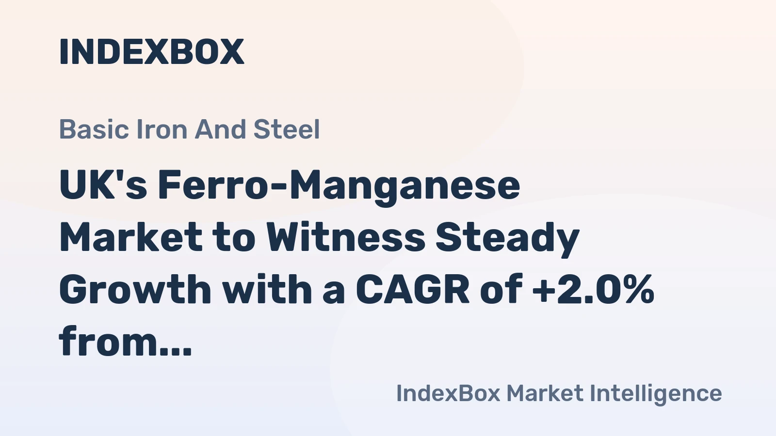 UK's Ferro-Manganese Market to Witness Steady Growth with a CAGR of +2.0% from 2024 to 2035