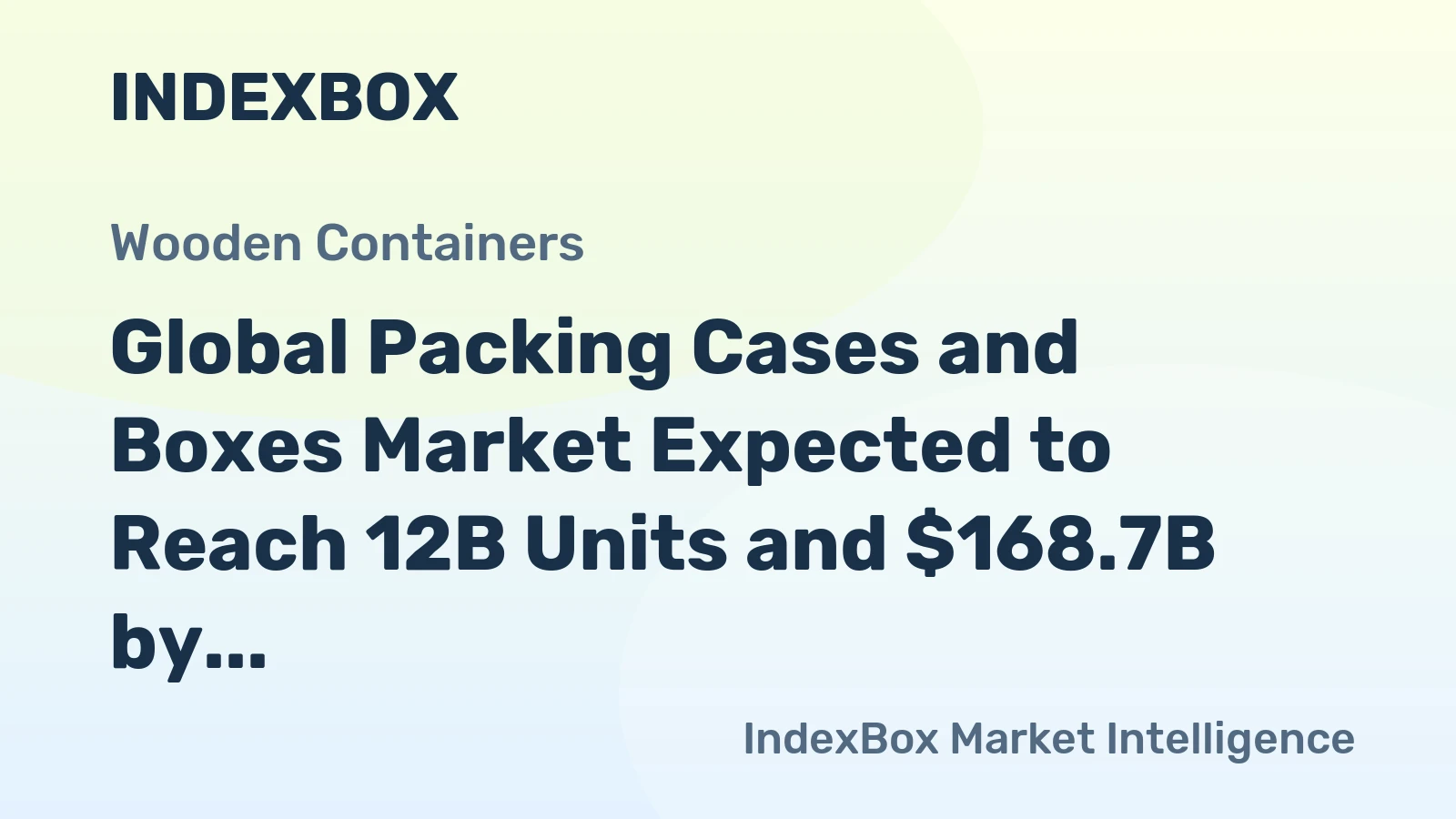Global Packing Cases and Boxes Market Expected to Reach 12B Units and $168.7B by 2035