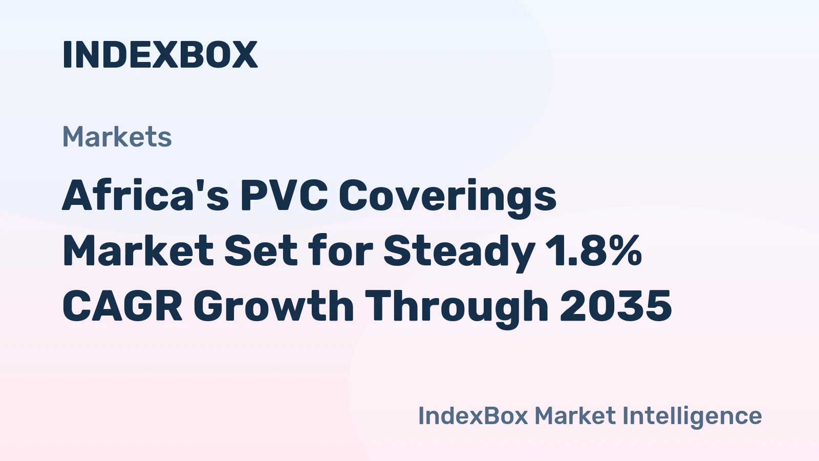 Africa's PVC Coverings Market Set for Steady 1.8% CAGR Growth Through 2035
