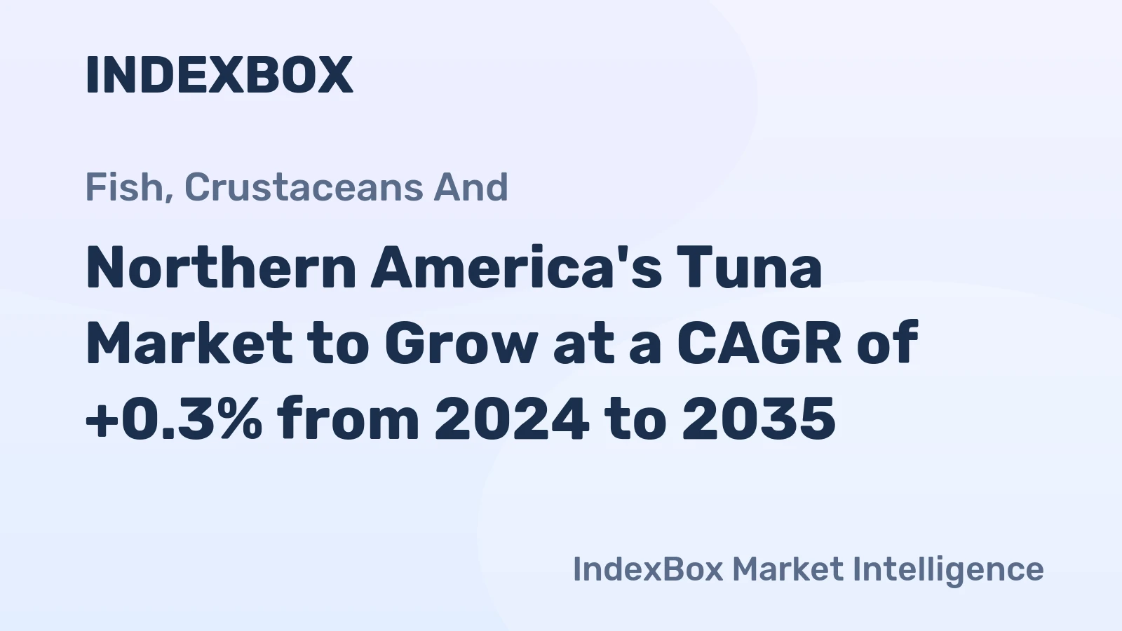 Northern America's Tuna Market to Grow at a CAGR of +0.3% from 2024 to 2035