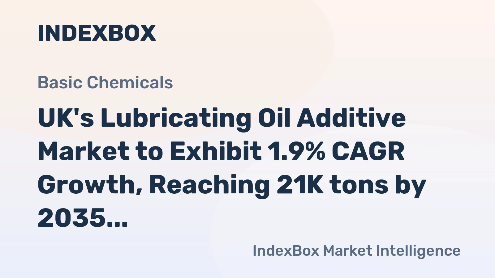 UK's Lubricating Oil Additive Market to Exhibit 1.9% CAGR Growth, Reaching 21K tons by 2035