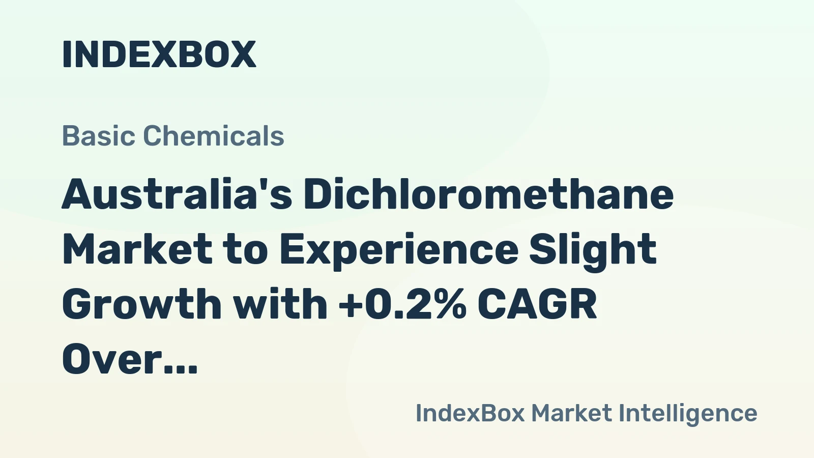 Australia's Dichloromethane Market to Experience Slight Growth with +0.2% CAGR Over Next Decade