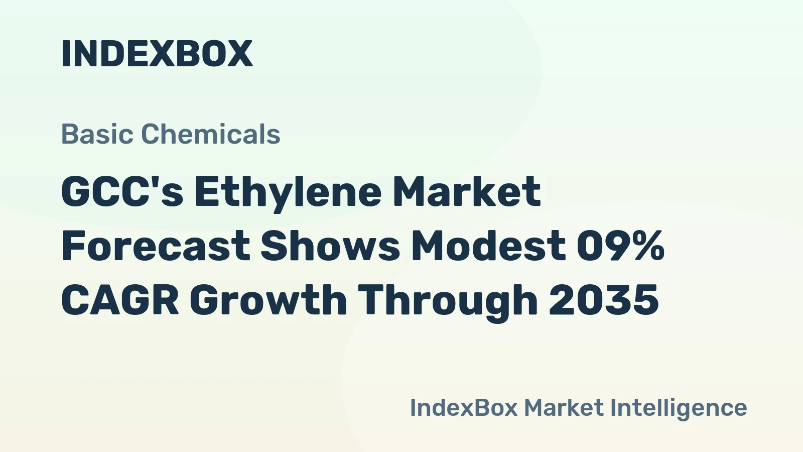GCC's Ethylene Market Forecast Shows Modest 09% CAGR Growth Through 2035