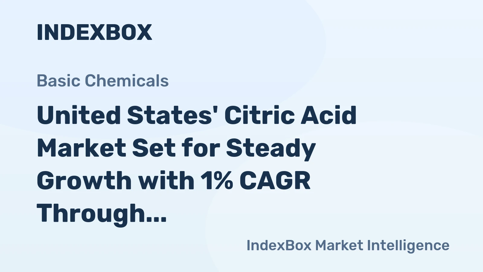 United States' Citric Acid Market Set for Steady Growth with 1% CAGR Through 2035