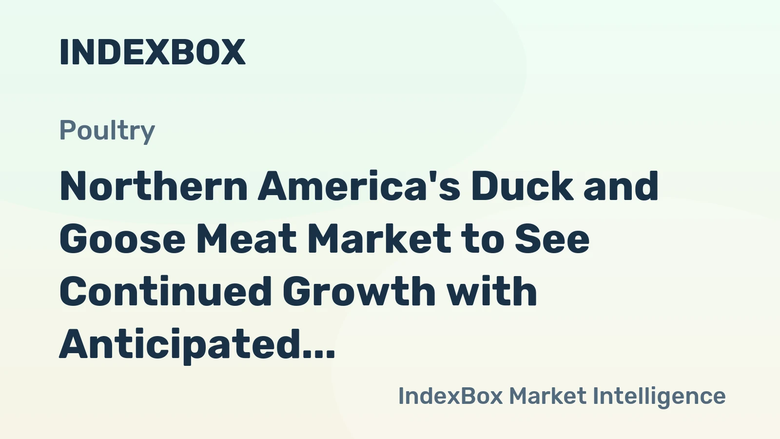 Northern America's Duck and Goose Meat Market to See Continued Growth with Anticipated CAGR of +1.3% in Volume and +3.2% in Value from 2024 to 2035