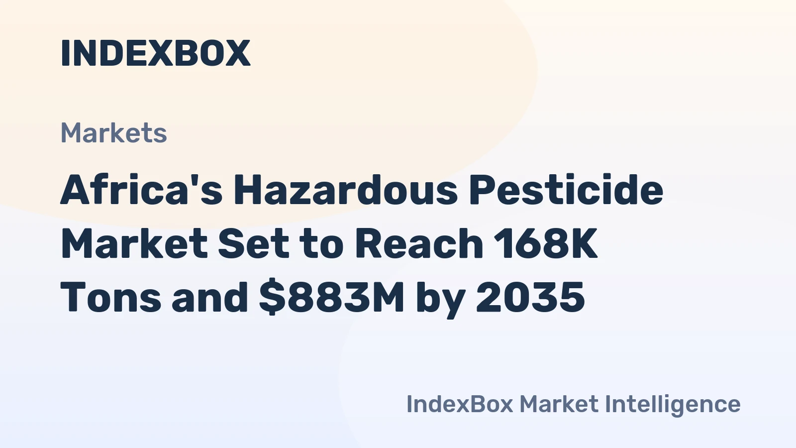 Africa's Hazardous Pesticide Market Set to Reach 168K Tons and $883M by 2035