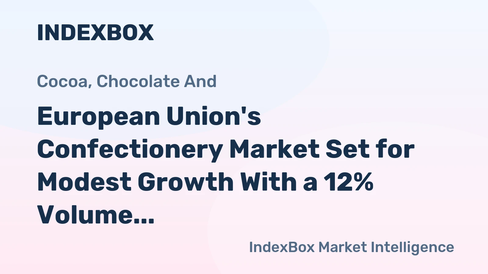 European Union's Confectionery Market Set for Modest Growth With a 12% Volume CAGR Through 2035