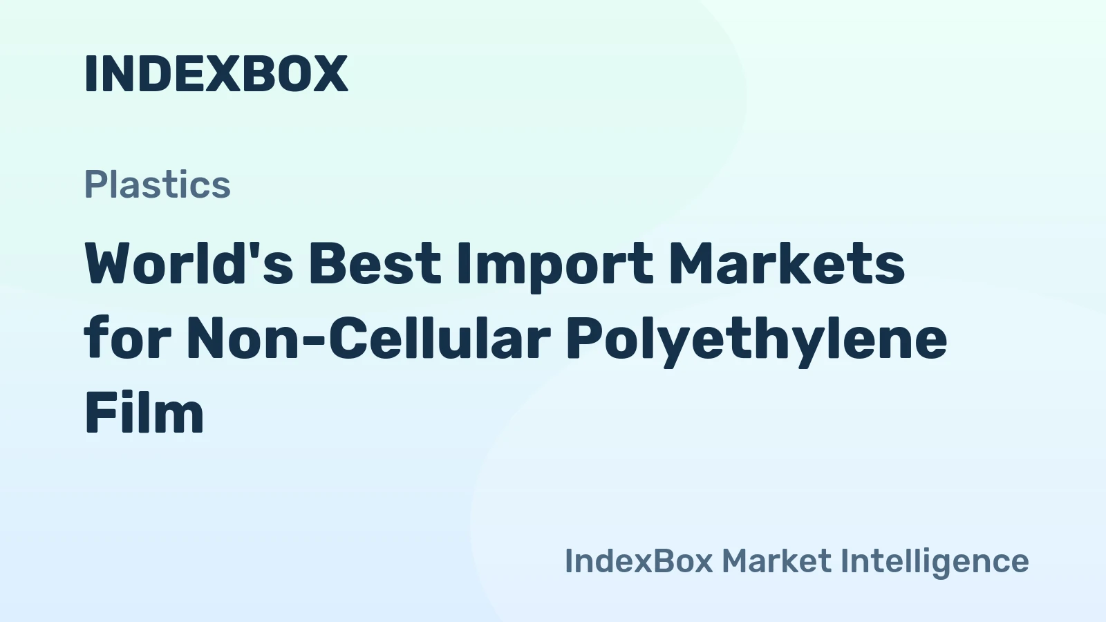 World's Best Import Markets for Non-Cellular Polyethylene Film
