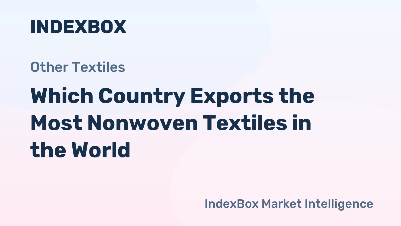 Which Country Exports the Most Nonwoven Textiles in the World?