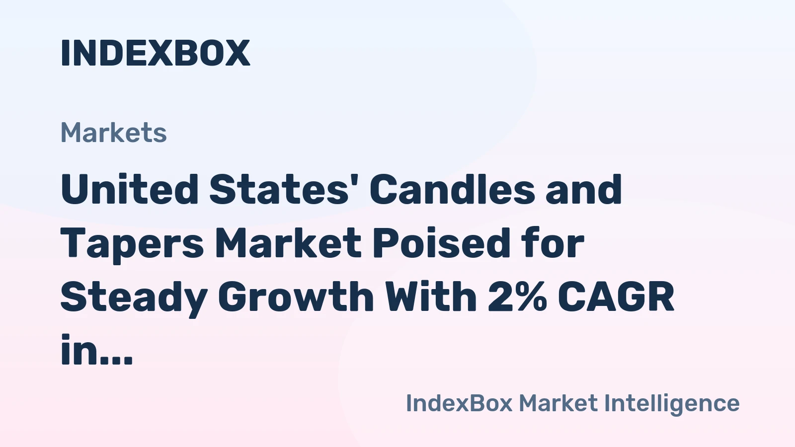 United States' Candles and Tapers Market Poised for Steady Growth With 2% CAGR in Value Through 2035