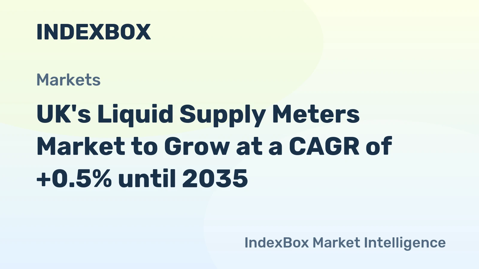 UK's Liquid Supply Meters Market to Grow at a CAGR of +0.5% until 2035