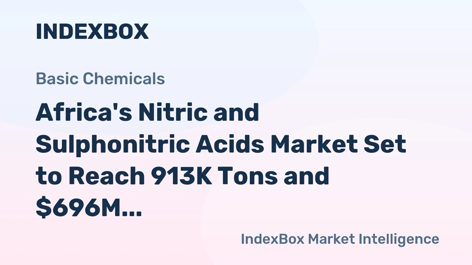Africa's Nitric and Sulphonitric Acids Market Set to Reach 913K Tons and $696M