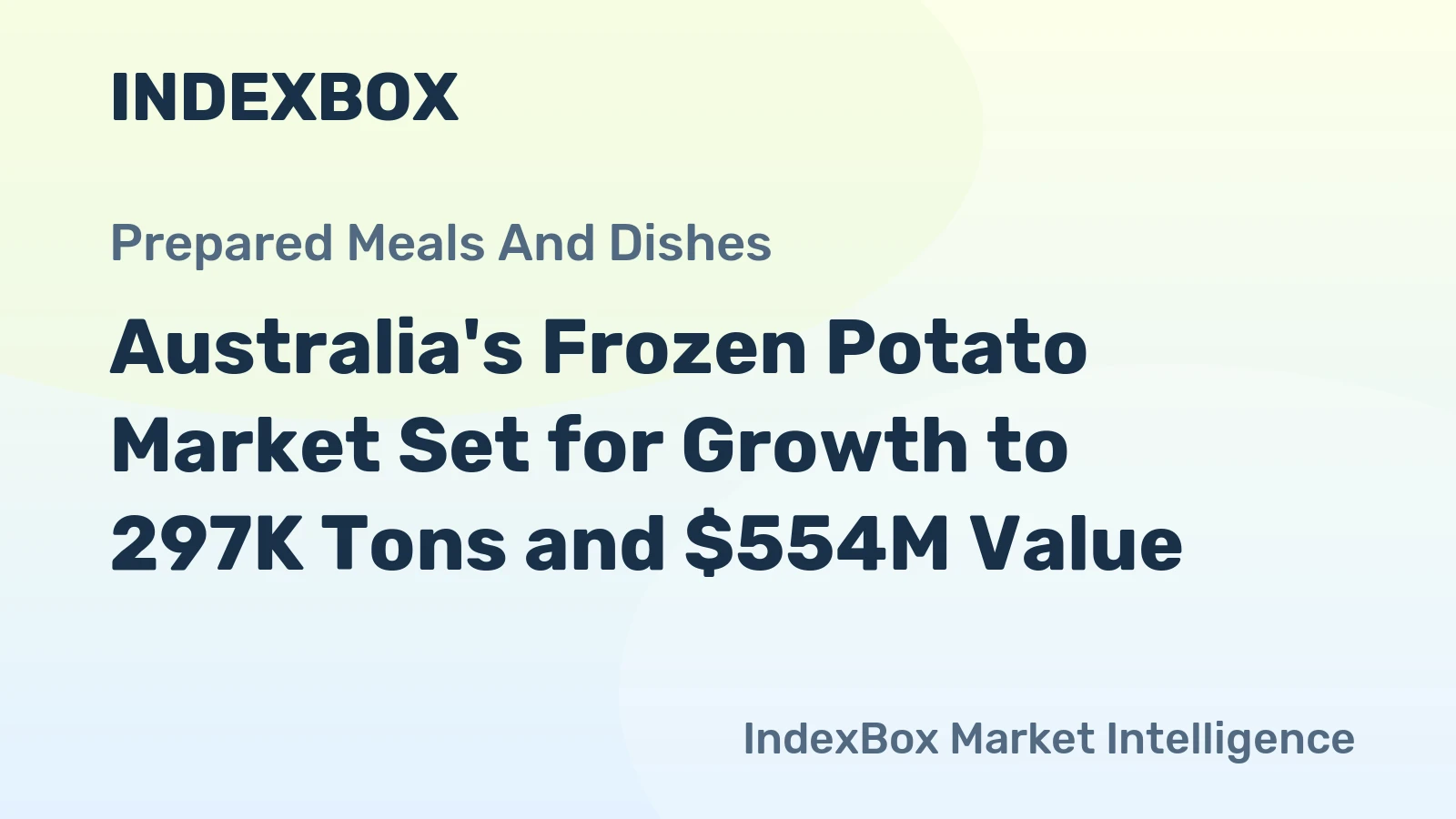 Australia's Frozen Potato Market Set for Growth to 297K Tons and $554M Value