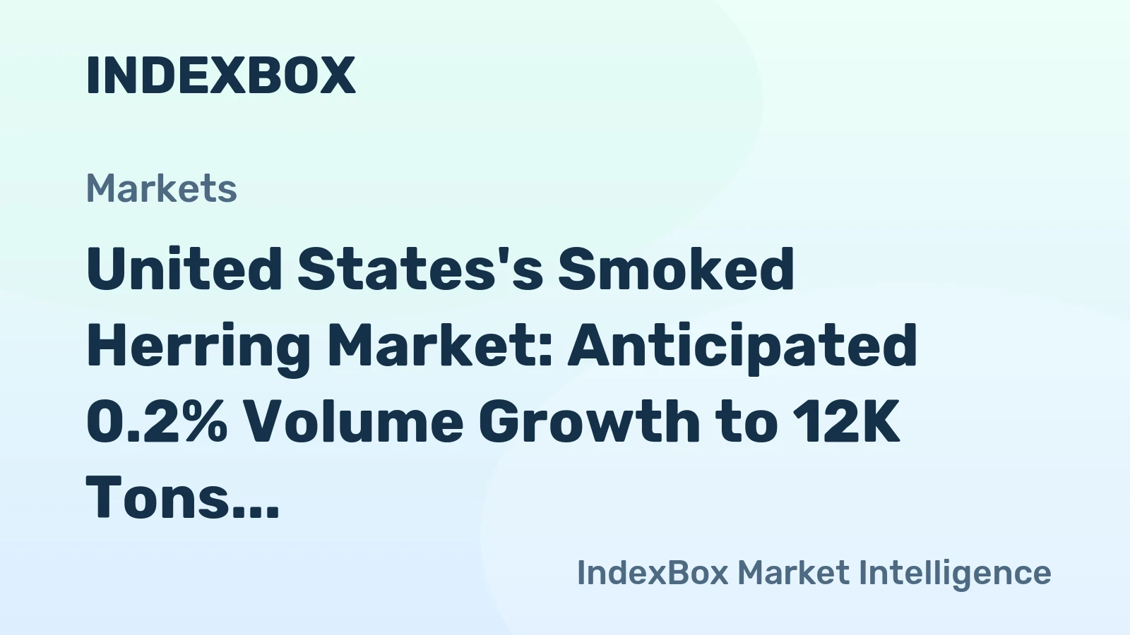 United States's Smoked Herring Market: Anticipated 0.2% Volume Growth to 12K Tons and 1.7% Value Growth to $53M by 2035