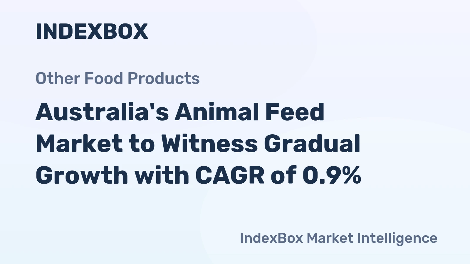 Australia's Animal Feed Market to Witness Gradual Growth with CAGR of 0.9%