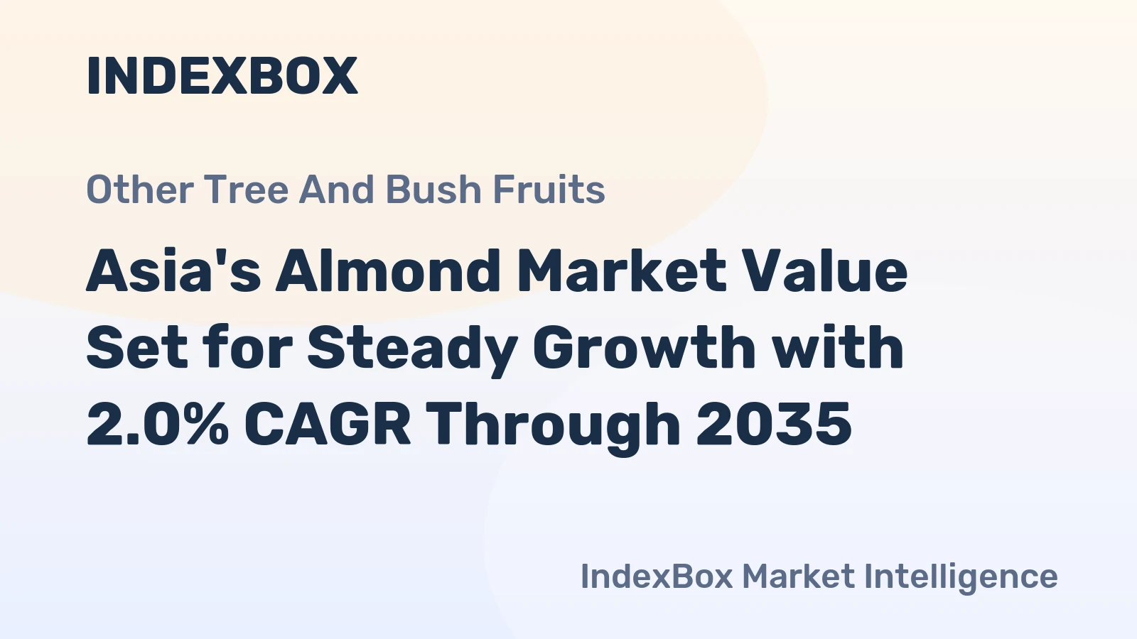 Asia's Almond Market Value Set for Steady Growth with 2.0% CAGR Through 2035