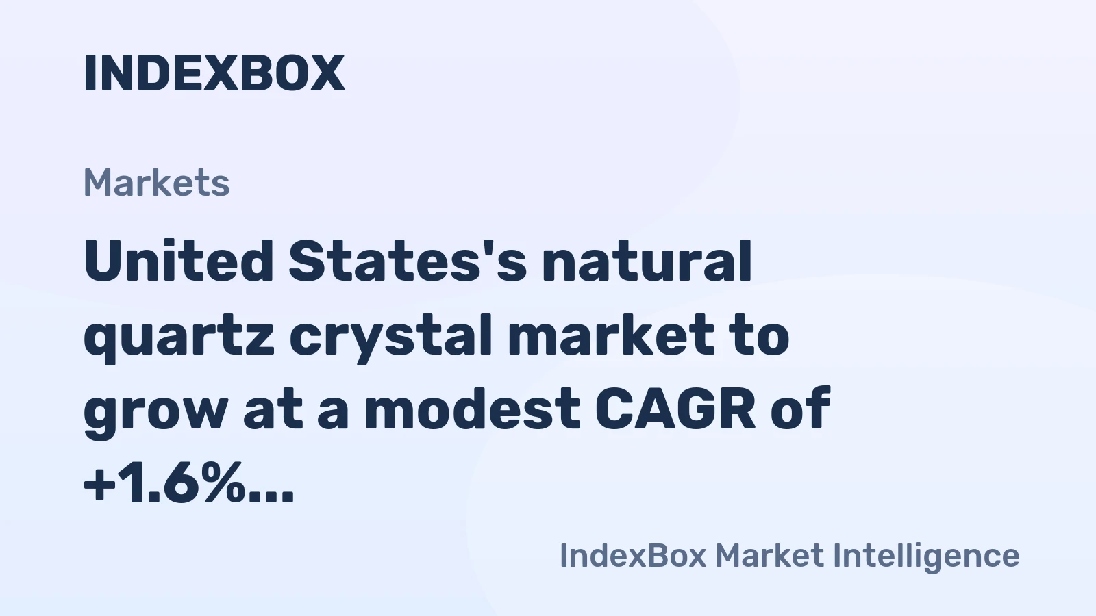 United States's natural quartz crystal market to grow at a modest CAGR of +1.6% through 2035, reaching $32.6B, driven by rising demand.
