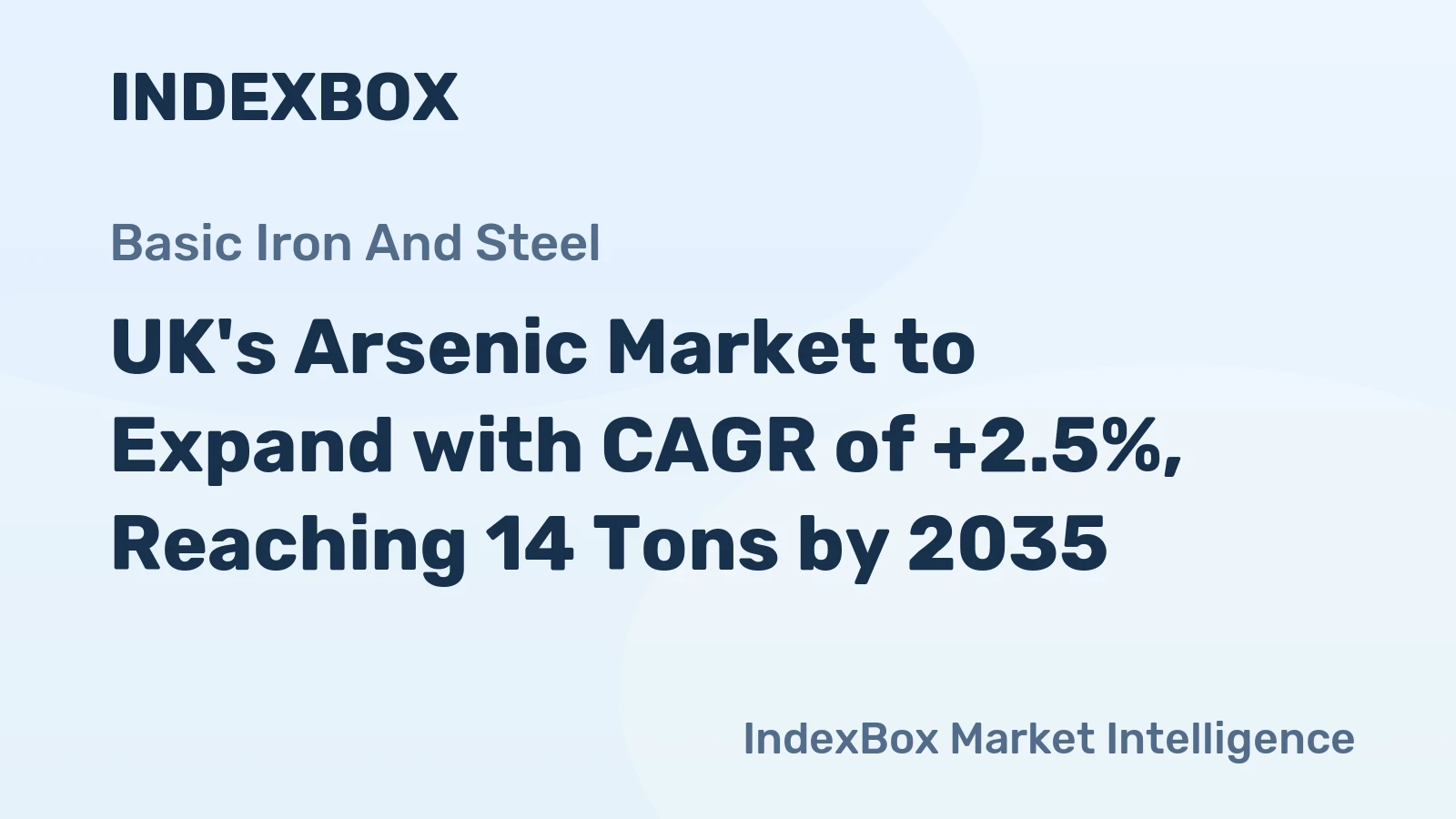 UK's Arsenic Market to Expand with CAGR of +2.5%, Reaching 14 Tons by 2035