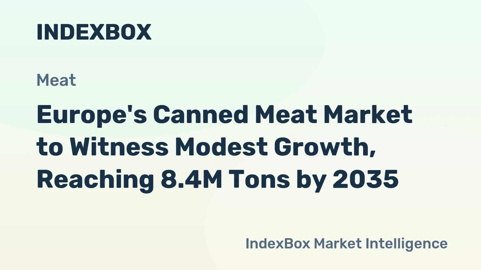 Europe's Canned Meat Market to Witness Modest Growth, Reaching 8.4M Tons by 2035