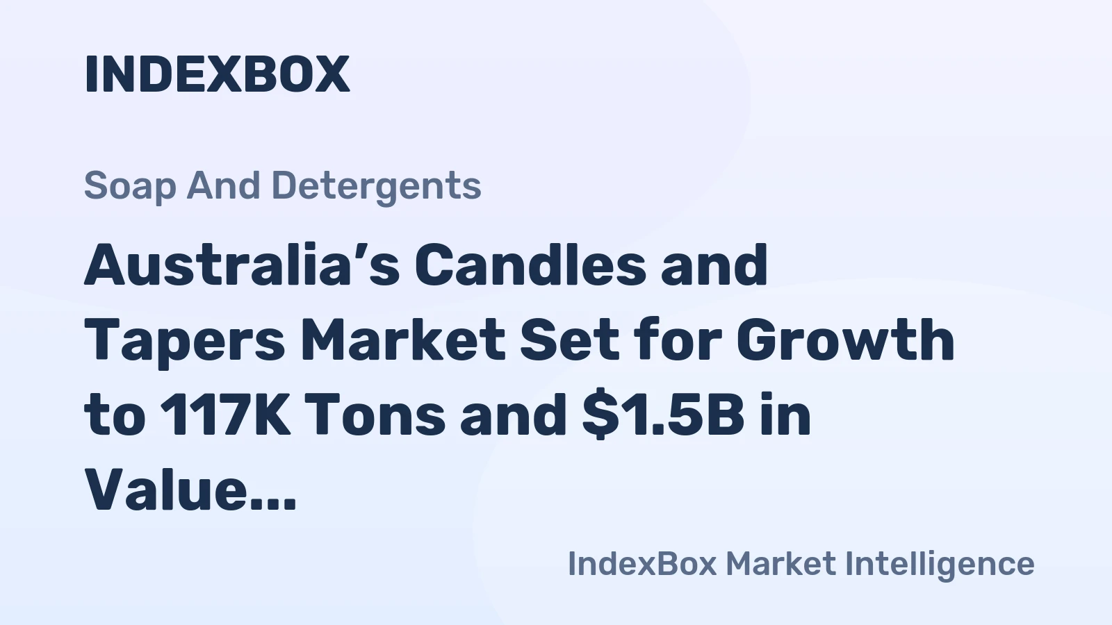 Australia’s Candles and Tapers Market Set for Growth to 117K Tons and $1.5B in Value