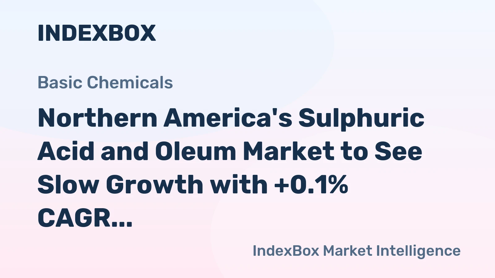 Northern America's Sulphuric Acid and Oleum Market to See Slow Growth with +0.1% CAGR from 2024 to 2035