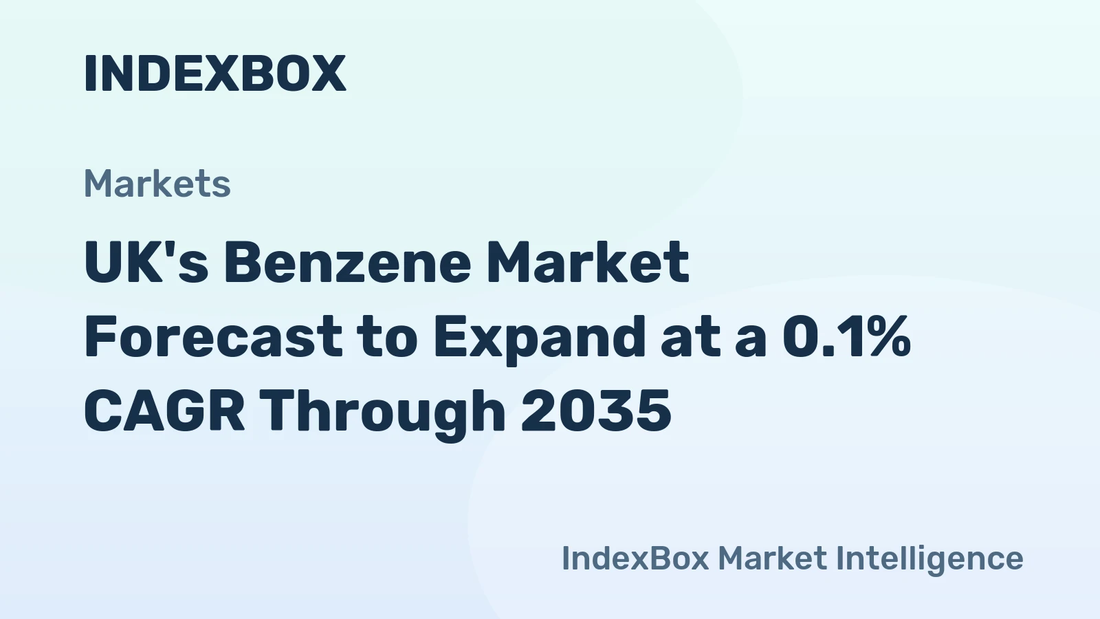 UK's Benzene Market Forecast to Expand at a 0.1% CAGR Through 2035