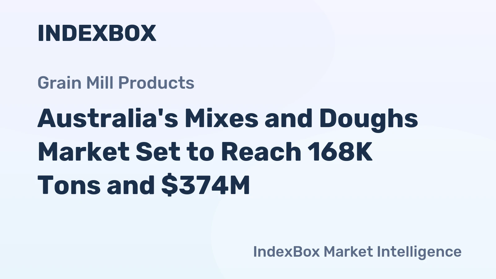Australia's Mixes and Doughs Market Set to Reach 168K Tons and $374M