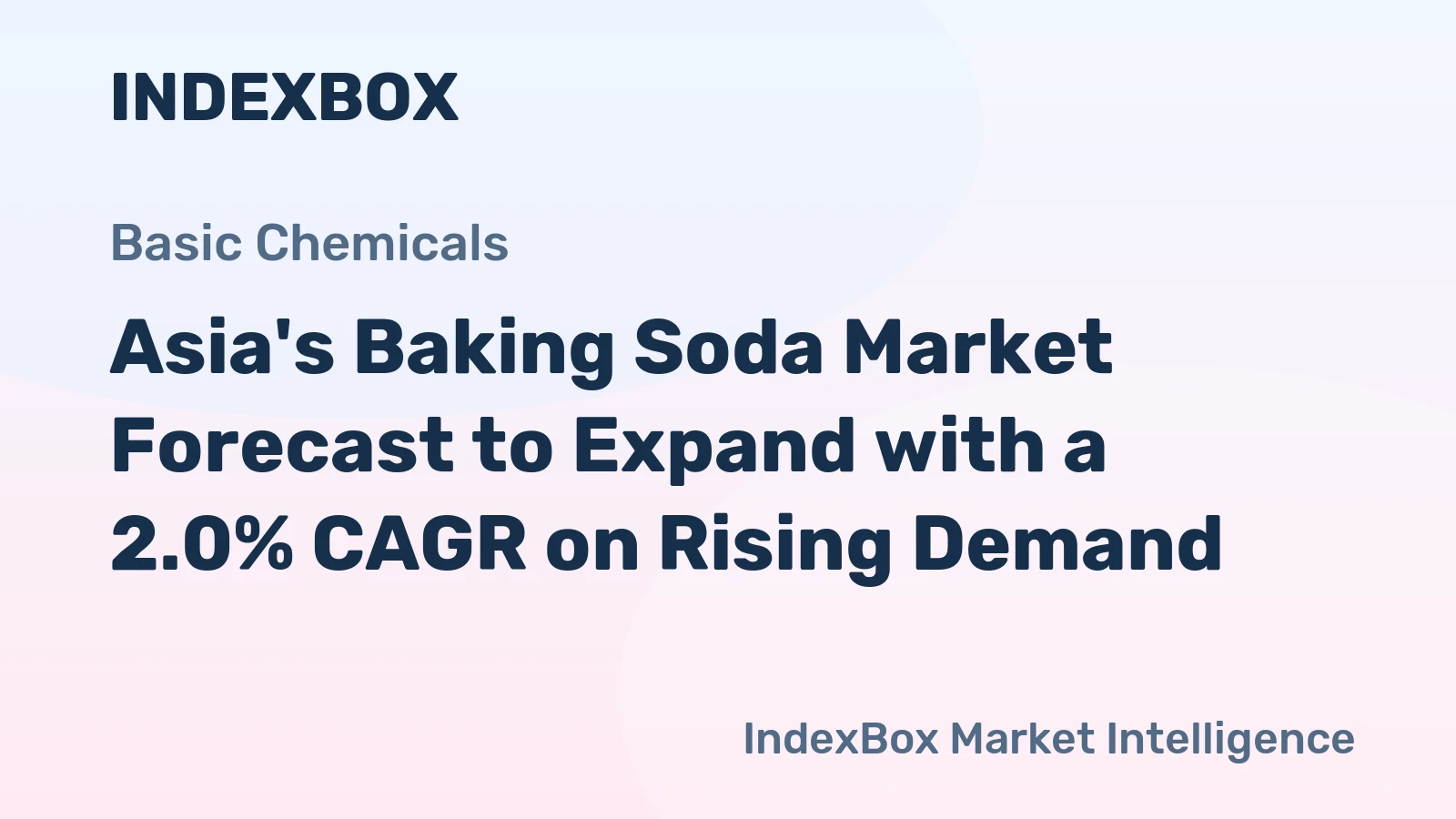 Asia's Baking Soda Market Forecast to Expand with a 2.0% CAGR on Rising Demand