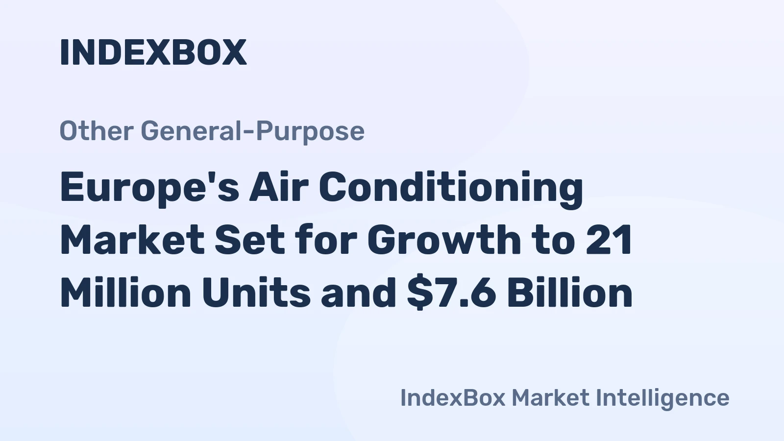 Europe's Air Conditioning Market Set for Growth to 21 Million Units and $7.6 Billion