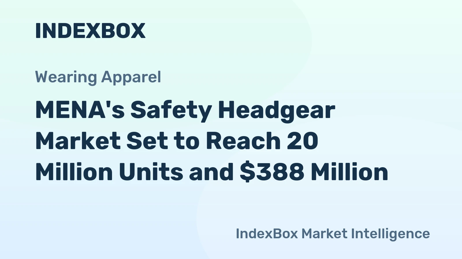MENA's Safety Headgear Market Set to Reach 20 Million Units and $388 Million