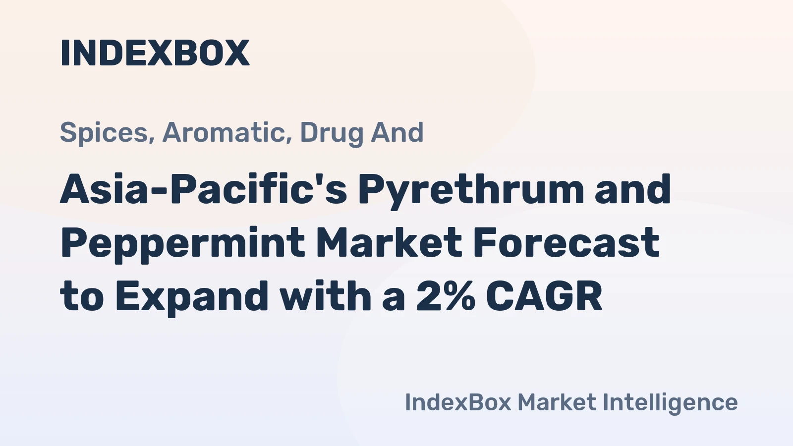 Asia-Pacific's Pyrethrum and Peppermint Market Forecast to Expand with a 2% CAGR
