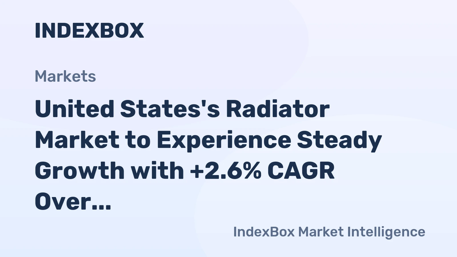United States's Radiator Market to Experience Steady Growth with +2.6% CAGR Over Next Decade