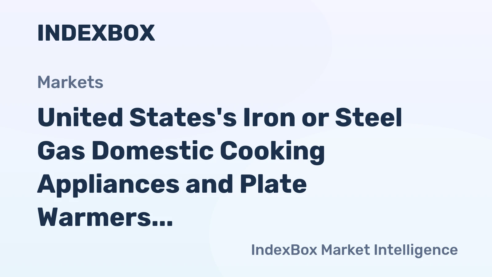 United States's Iron or Steel Gas Domestic Cooking Appliances and Plate Warmers Market to Reach 16M Units and $2.4B by 2035