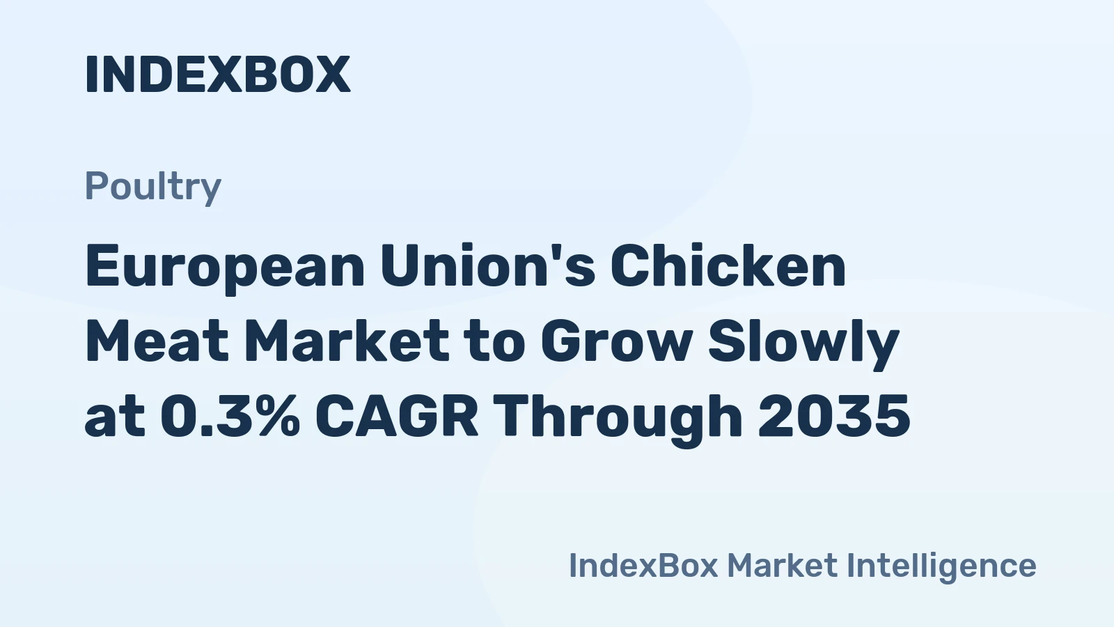 European Union's Chicken Meat Market to Grow Slowly at 0.3% CAGR Through 2035