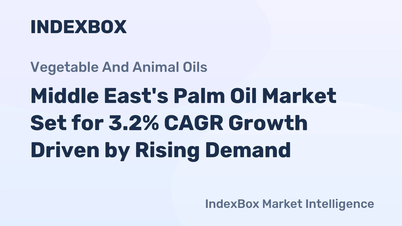 Middle East's Palm Oil Market Set for 3.2% CAGR Growth Driven by Rising Demand