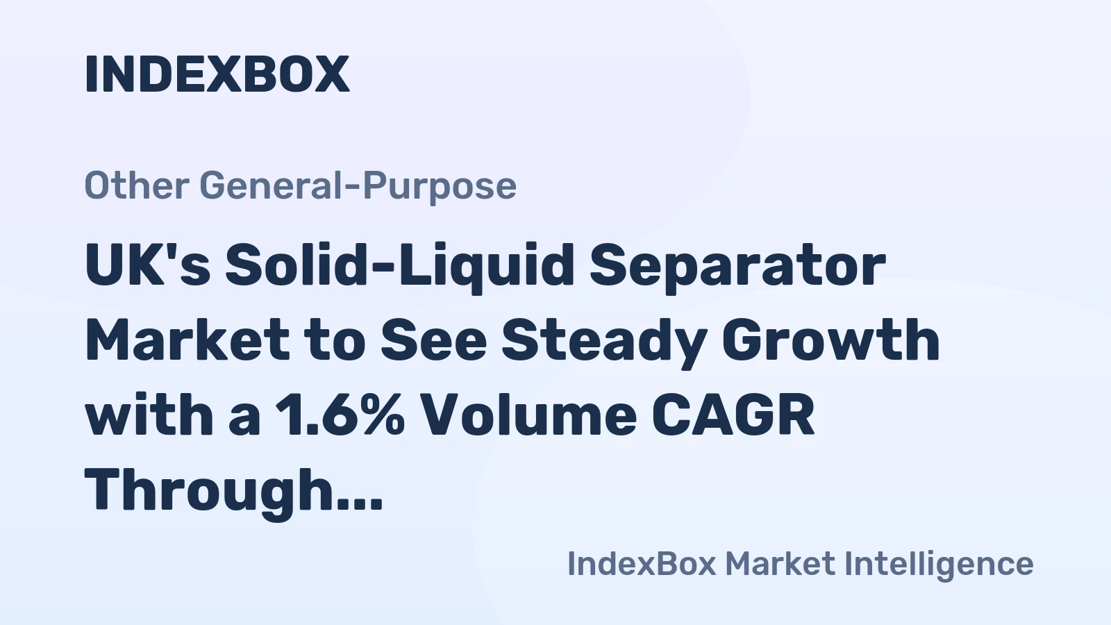 UK's Solid-Liquid Separator Market to See Steady Growth with a 1.6% Volume CAGR Through 2035