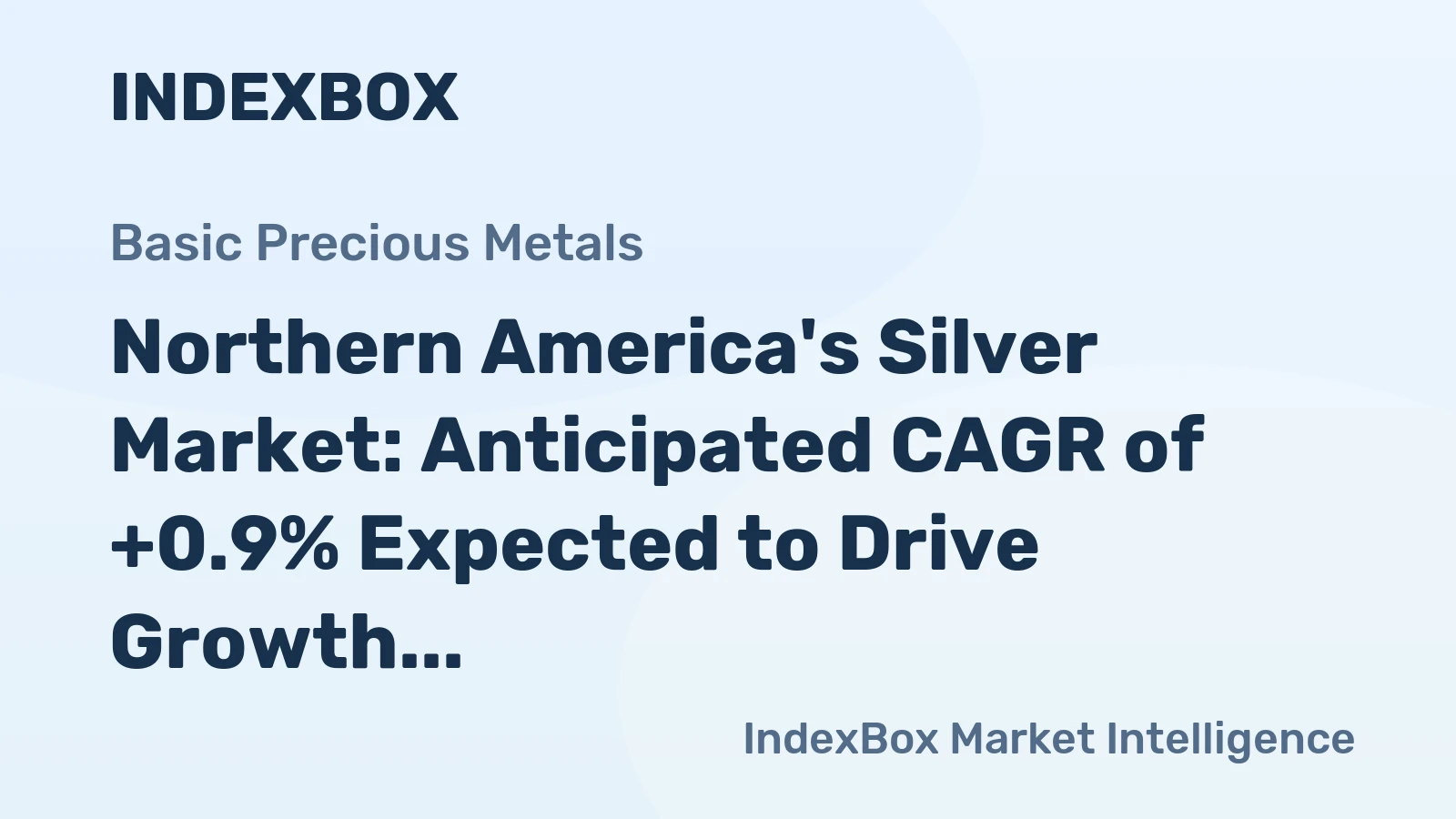 Northern America's Silver Market: Anticipated CAGR of +0.9% Expected to Drive Growth Over Next Decade