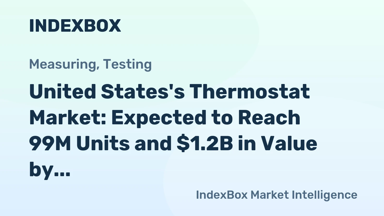 United States's Thermostat Market: Expected to Reach 99M Units and $1.2B in Value by 2035