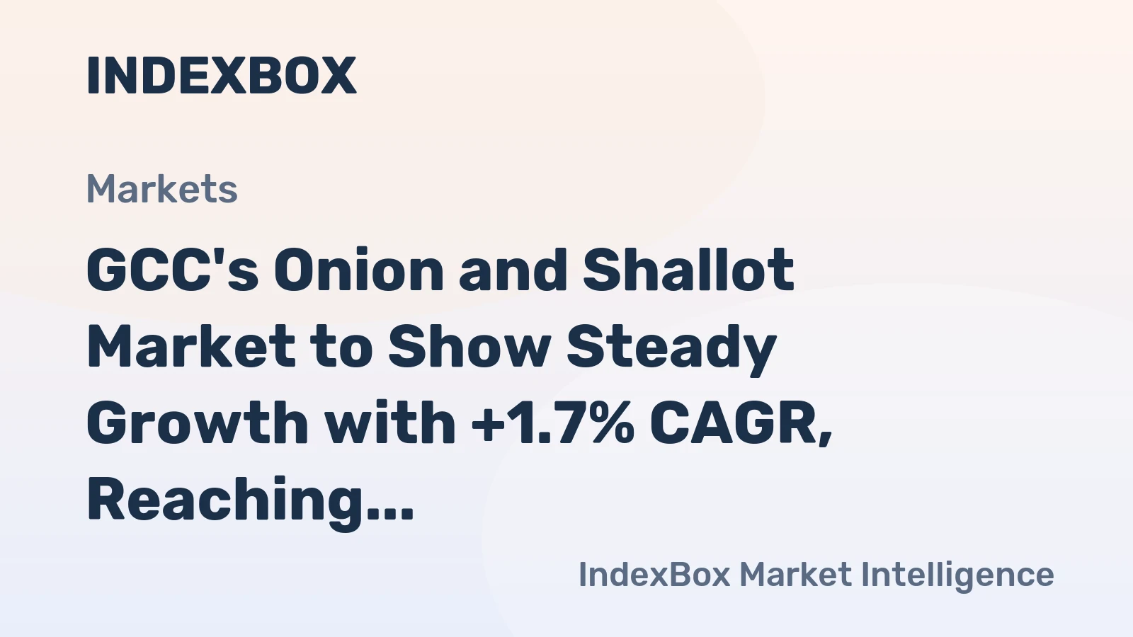 GCC's Onion and Shallot Market to Show Steady Growth with +1.7% CAGR, Reaching $636M by 2035