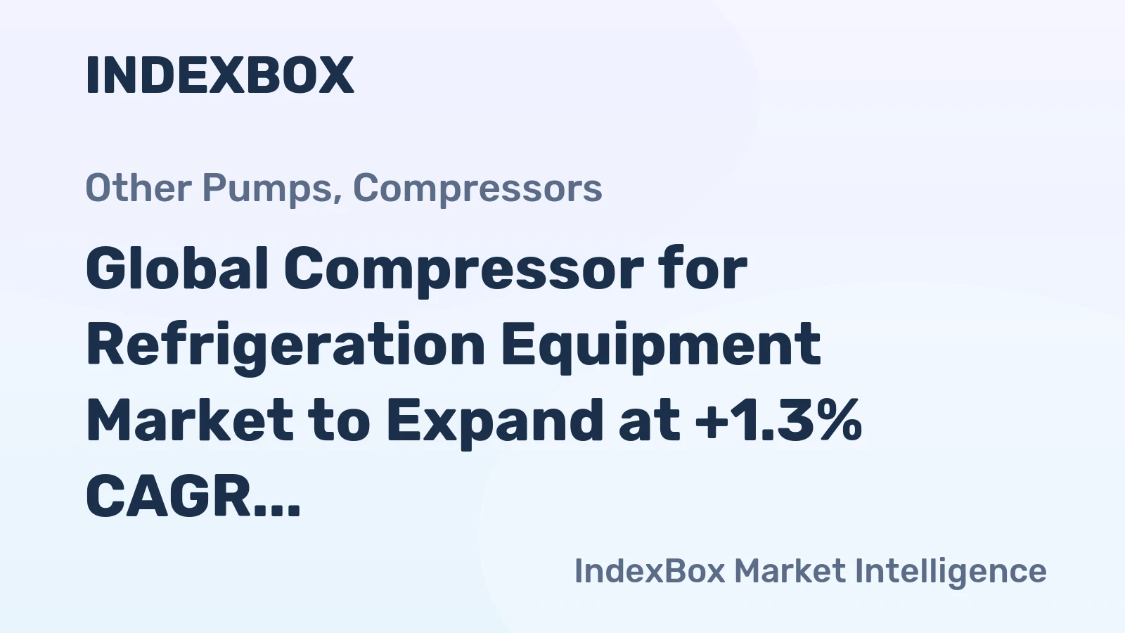 Global Compressor for Refrigeration Equipment Market to Expand at +1.3% CAGR, Reaching $31.8B by 2035
