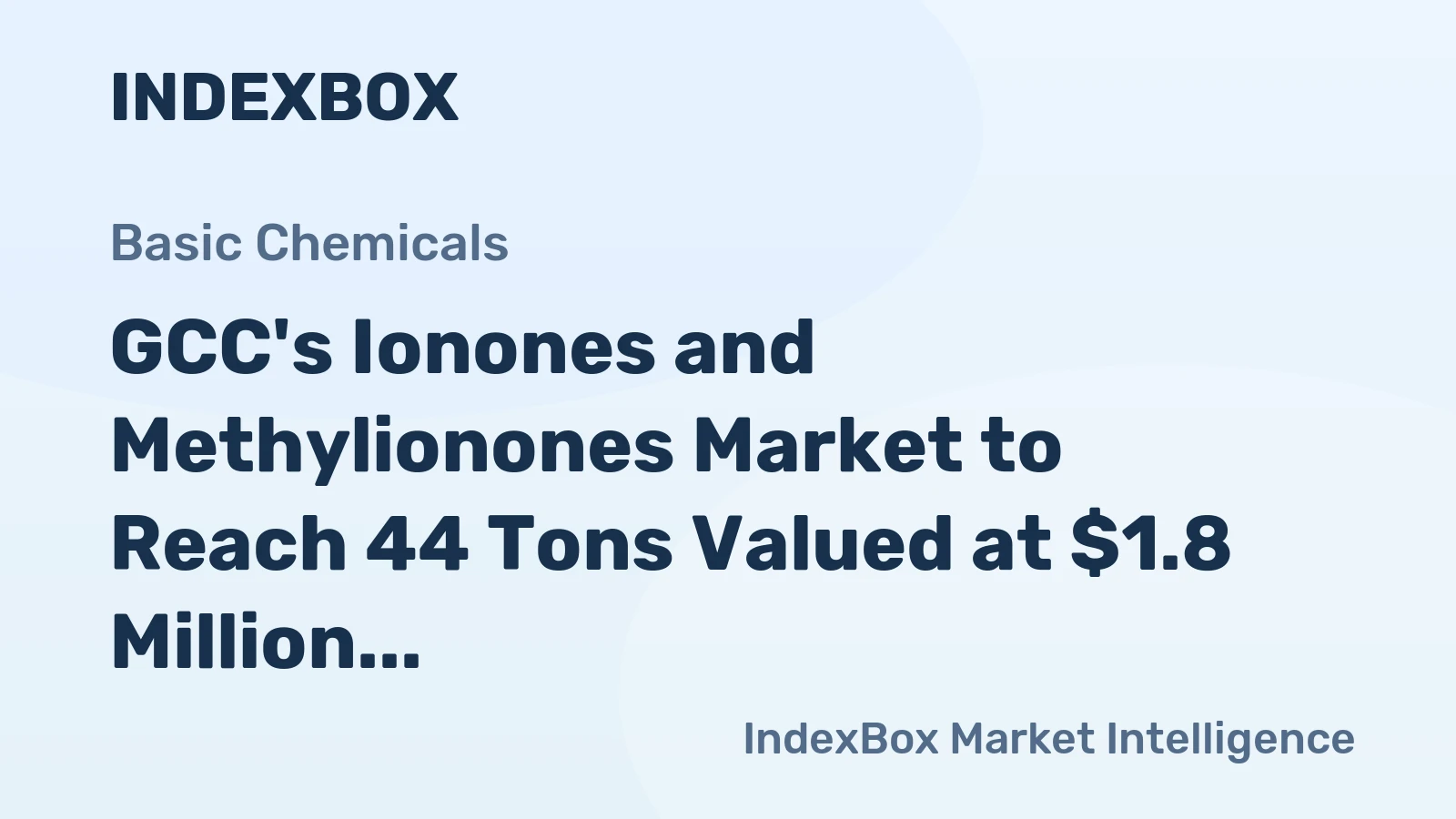 GCC's Ionones and Methylionones Market to Reach 44 Tons Valued at $1.8 Million by 2035