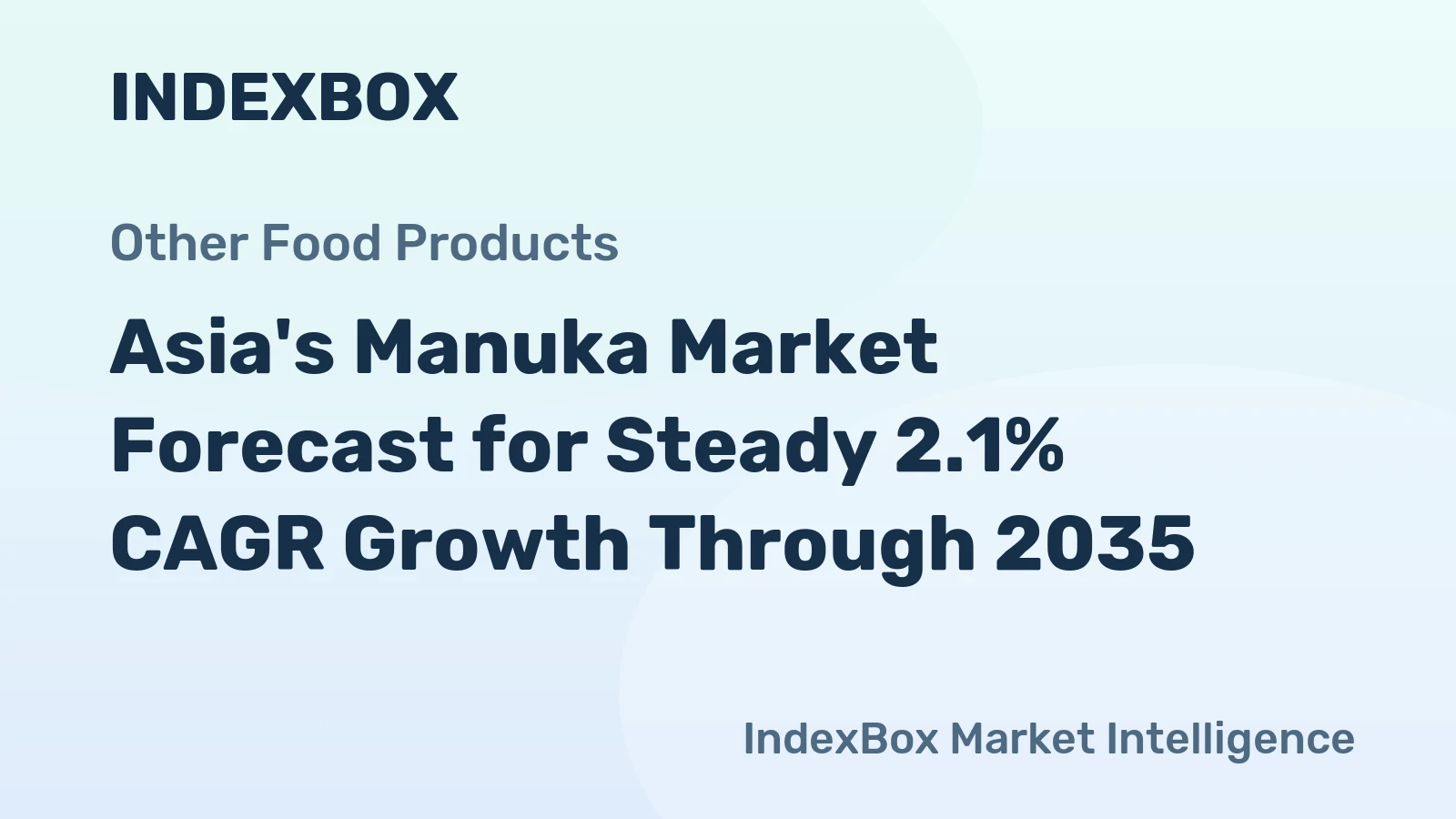 Asia's Manuka Market Forecast for Steady 2.1% CAGR Growth Through 2035