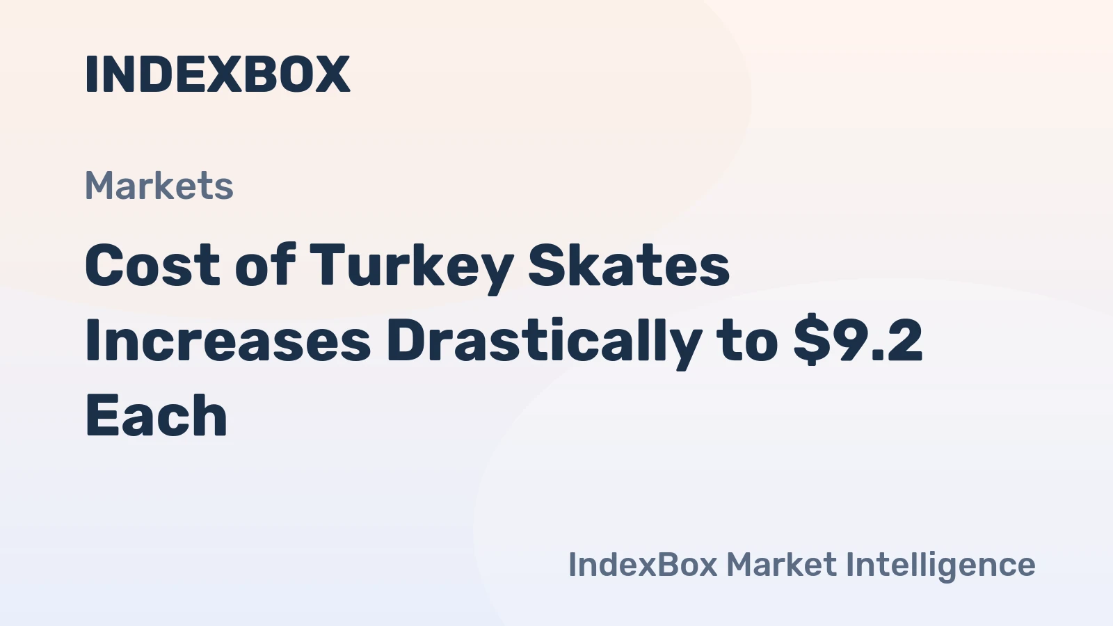 Cost of Turkey Skates Increases Drastically to $9.2 Each