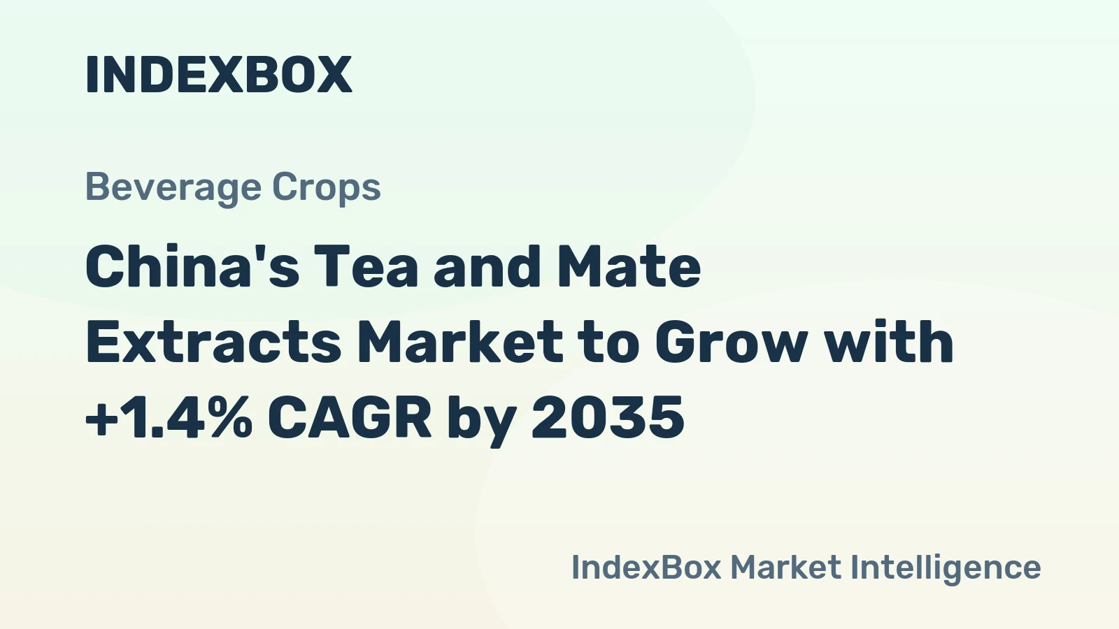 China's Tea and Mate Extracts Market to Grow with +1.4% CAGR by 2035