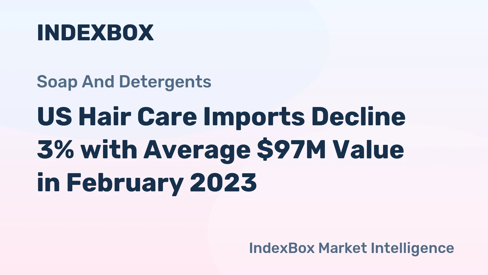 US Hair Care Imports Decline 3% with Average $97M Value in February 2023