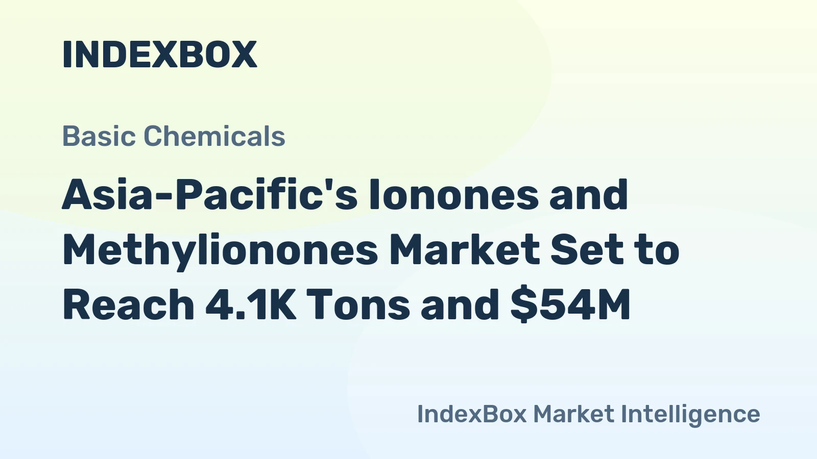 Asia-Pacific's Ionones and Methylionones Market Set to Reach 4.1K Tons and $54M