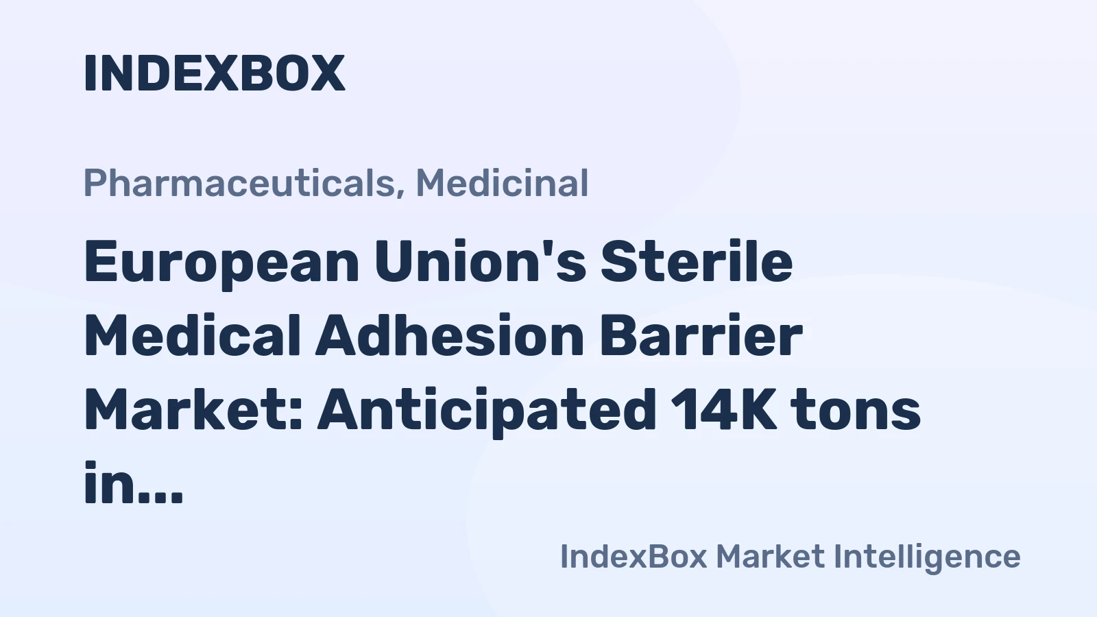 European Union's Sterile Medical Adhesion Barrier Market: Anticipated 14K tons in Volume and $4B in Value by 2035