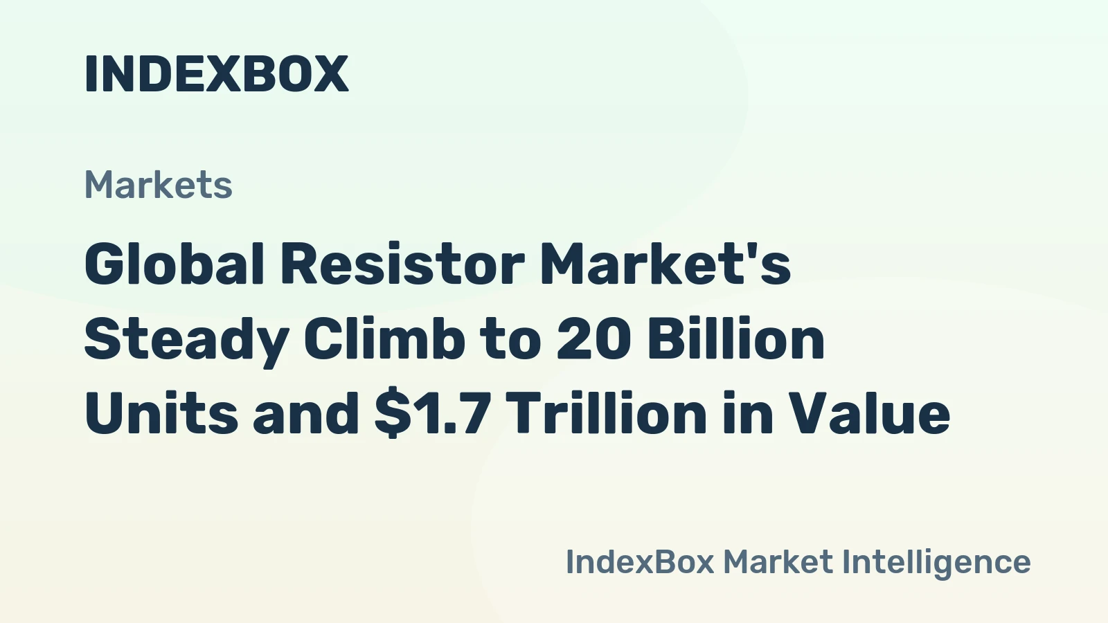 Global Resistor Market's Steady Climb to 20 Billion Units and $1.7 Trillion in Value