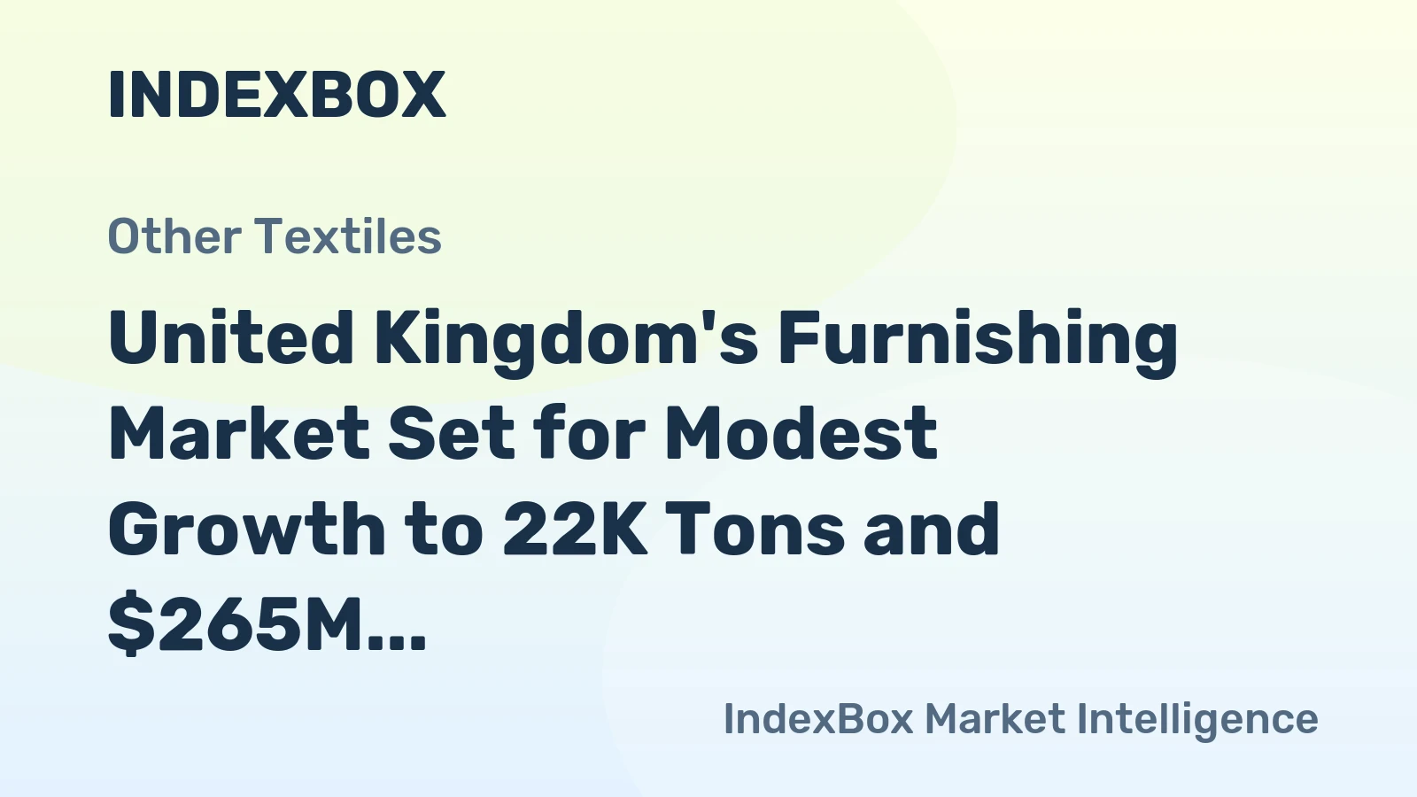 United Kingdom's Furnishing Market Set for Modest Growth to 22K Tons and $265M Value by 2035